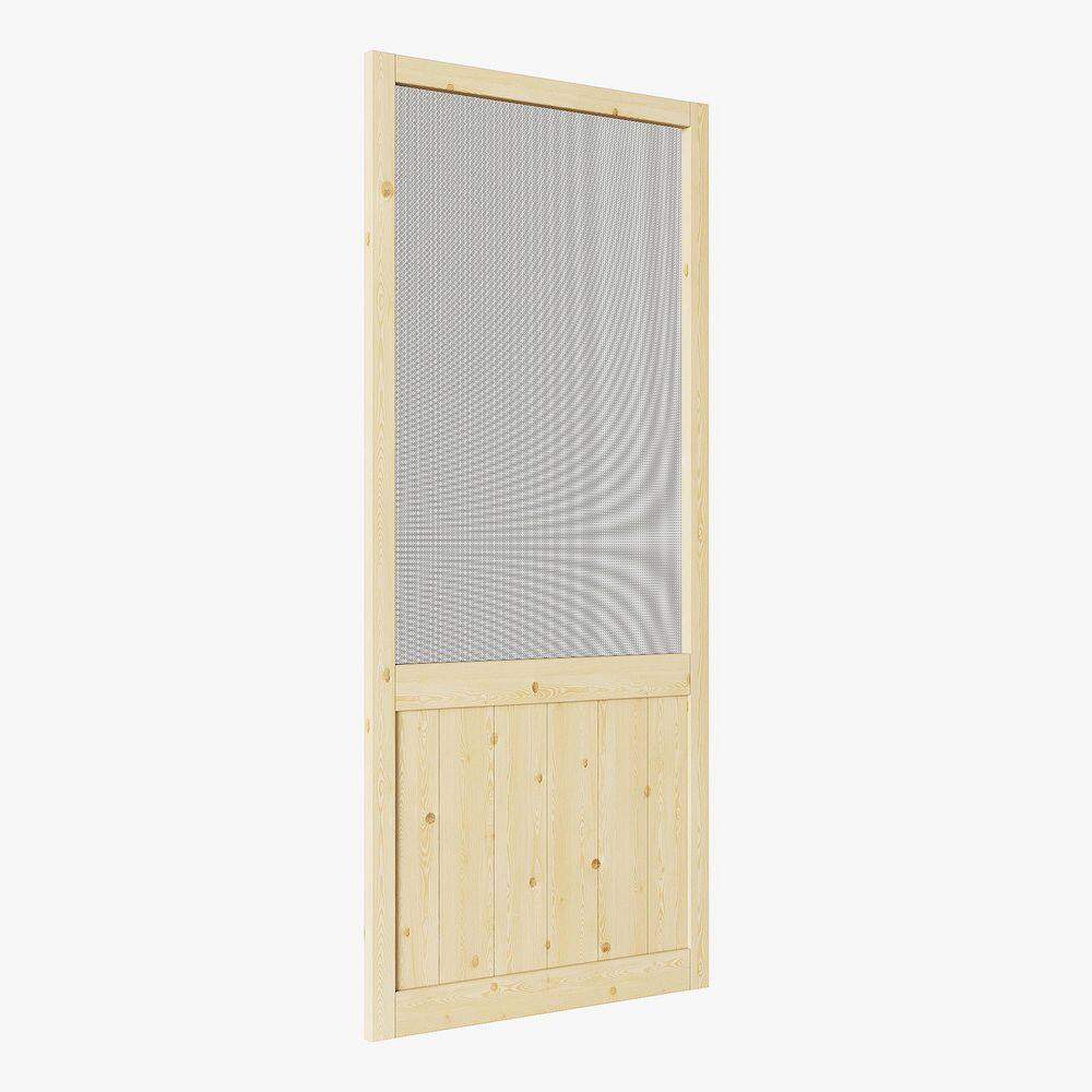 ARK DESIGN 30 in. x 80 in. Rustic Style Universal Unfinished Pine Panel ...