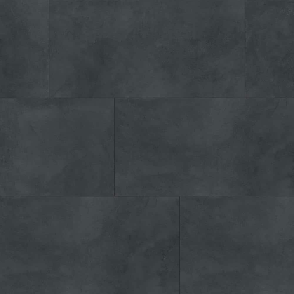 Daltile Indoterra Volcanic Ash 24 in. x 48 in. Matte Porcelain Concrete Look Floor and Wall Tile ...