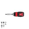 Milwaukee 8-In-1 Ratcheting Compact Multi-Bit Screwdriver 48-22-2913 ...