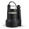 Everbilt 1/6 HP Plastic Submersible Utility Pump SUP54-HD - The Home Depot