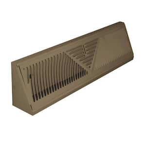 TruAire 18 in. Steel Brown Baseboard Diffuser Supply 118SB - The Home Depot