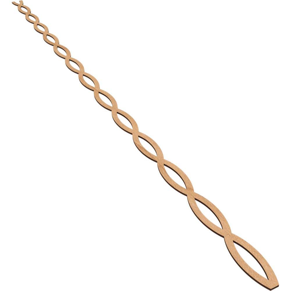 Ekena Millwork Rakaia 94 in. H x 0.25 in. W Slatwall Panels in Maple 22 ...