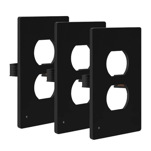DEWENWILS 1-Gang Antique Brass Duplex Outlet Metal Wall Plates (4-Pack ...
