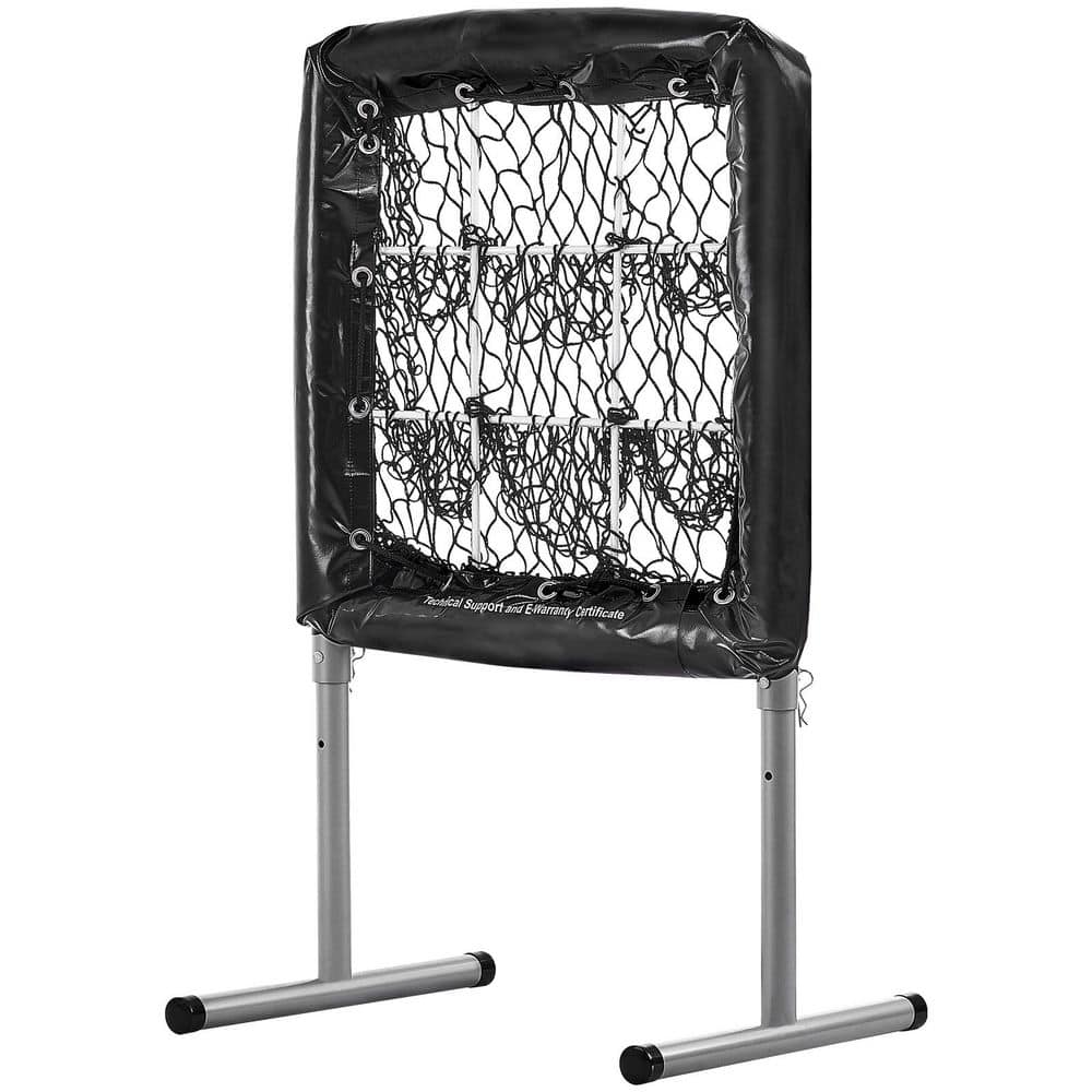SKYSHALO 9 Hole Baseball Net, 28 x 27 in. Softball Baseball Training Equipment Hitting Pitching ...