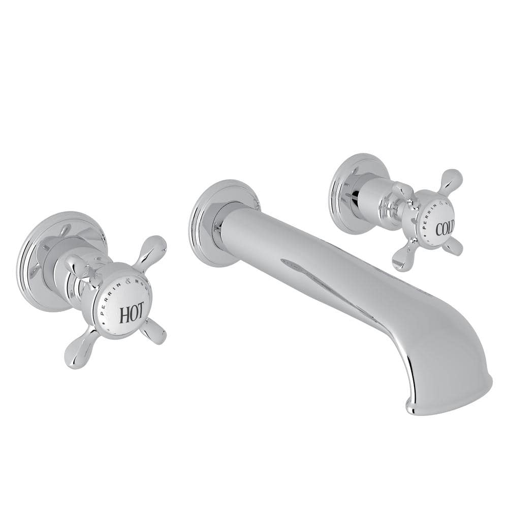 PERRIN & ROWE Edwardian 8 in. Widespread 2-Handle Bathroom Faucet in ...