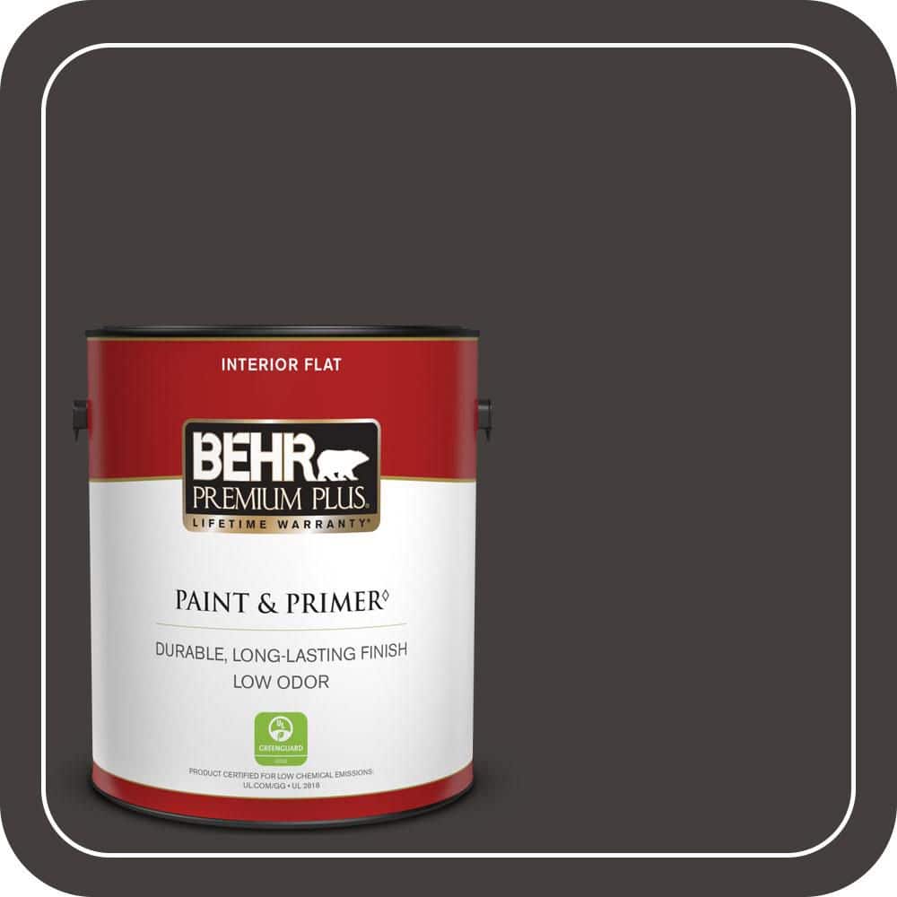 BEHR PREMIUM PLUS 1 gal. #MQ1-35 Off Broadway Flat Low Odor Interior ...