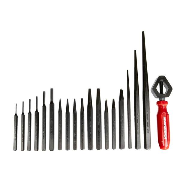 GEARWRENCH Steel SAE Mixed Punch Set (19-Piece) 70-550G - The Home Depot