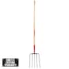 Razor-Back 5-Oval Tine Forged Manure Fork 2826500 - The Home Depot