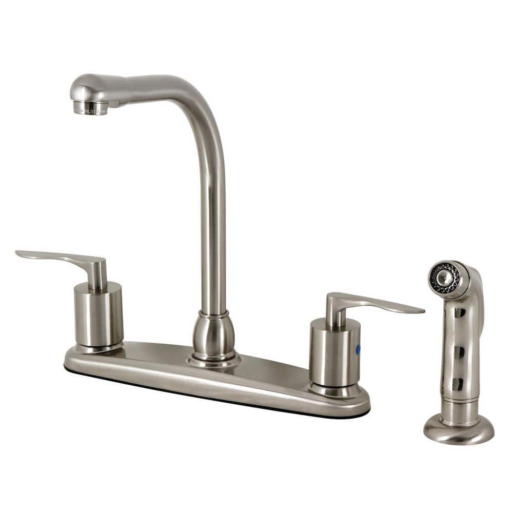 Kingston Brass Serena 2-Handle Deck Mount Centerset Kitchen Faucets ...