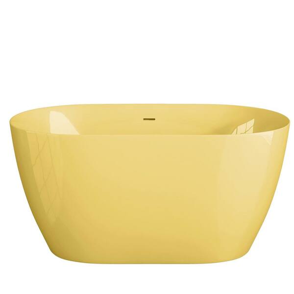 Getpro 47 in. x 31.5 in. Acrylic Free Standing Tub Freestanding Soaking ...