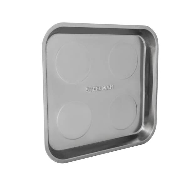 Steelman 11 in. Large Magnetic Square Parts Tray 41809 - The Home Depot
