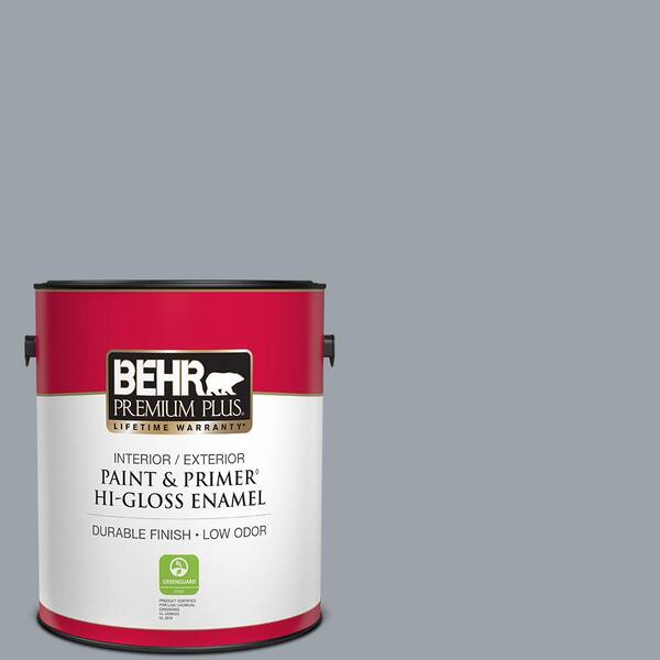 BEHR PREMIUM PLUS 1 gal. #MQ5-22 Rainmaster Hi-Gloss Enamel Interior ...