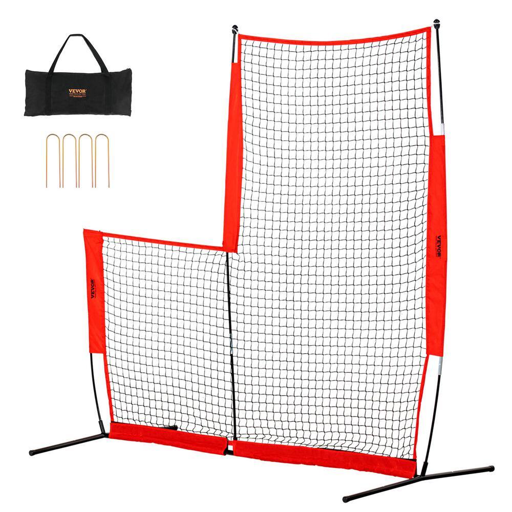 VEVOR L Screen Baseball for Batting Cage 7 x 7 ft. Baseball and ...