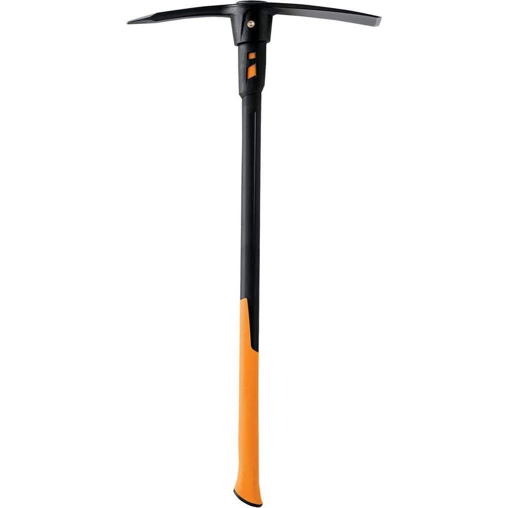 Justincity 36 in. Wood Handle Dual-Ended Pickaxe and Garden Hoe, Forged ...