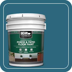 BEHR PREMIUM 5 gal. #S-H-550 Sapphire Sparkle Low-Lustre Enamel ...