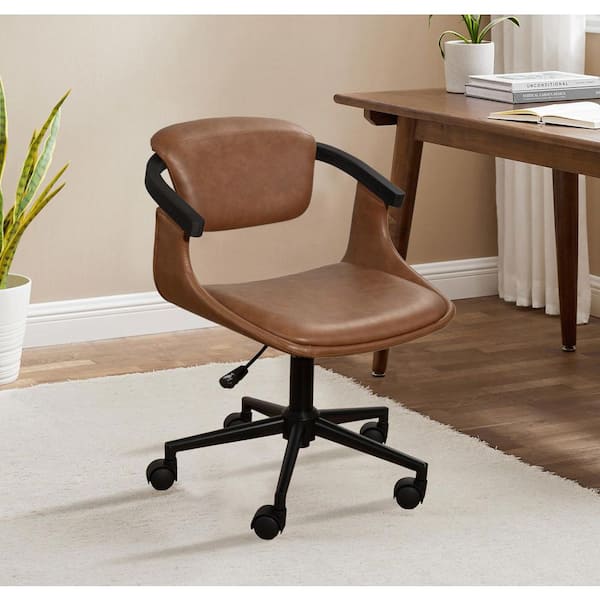 Reviews for Bestier Faux Leather Black Armless Office Chair with Swivel ...