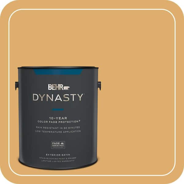 BEHR DYNASTY 1 gal. #320D-5 Sweet Maple Satin Enamel Exterior Stain ...