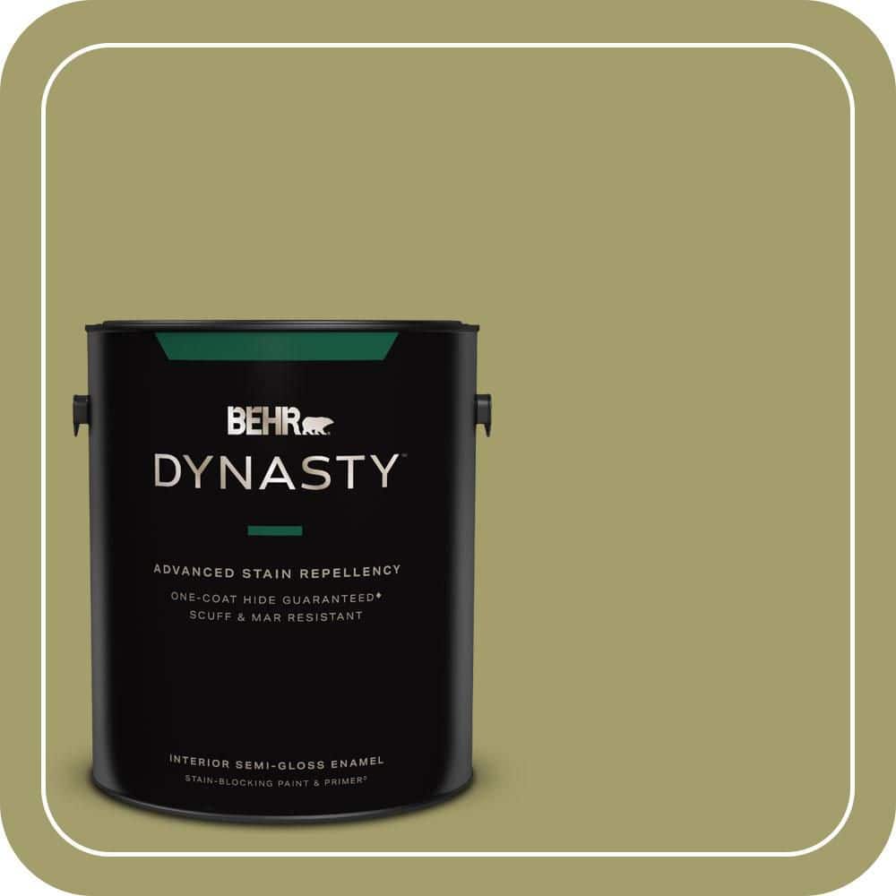 BEHR DYNASTY 1 gal. #S340-5 Farm Fresh Semi-Gloss Enamel Interior Stain ...