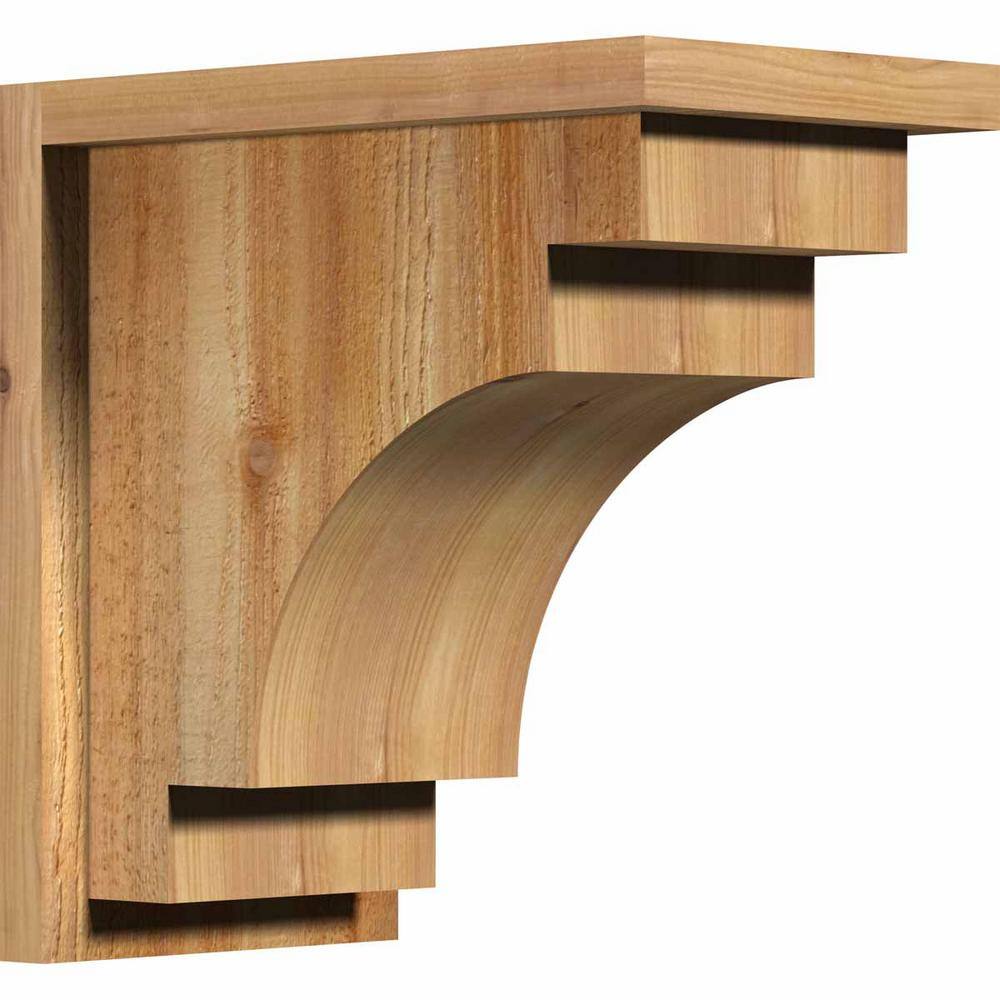 Ekena Millwork 8 in. x 14 in. x 14 in. Western Red Cedar Mediterranean ...