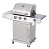 GASONE Deluxe 3-Burner Propane Gas BBQ Grill in Stainless Steel with ...