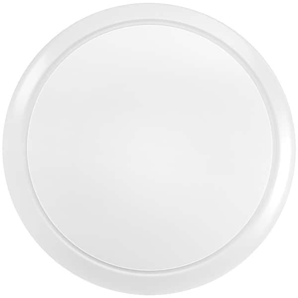 ETI LIGHTING 24 in. White Round LED Flush Mount Ceiling Light Kitchen ...