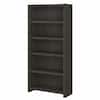 Bush Furniture Echo 31.61 in. Wide Charcoal Maple 5 Shelf Standard ...