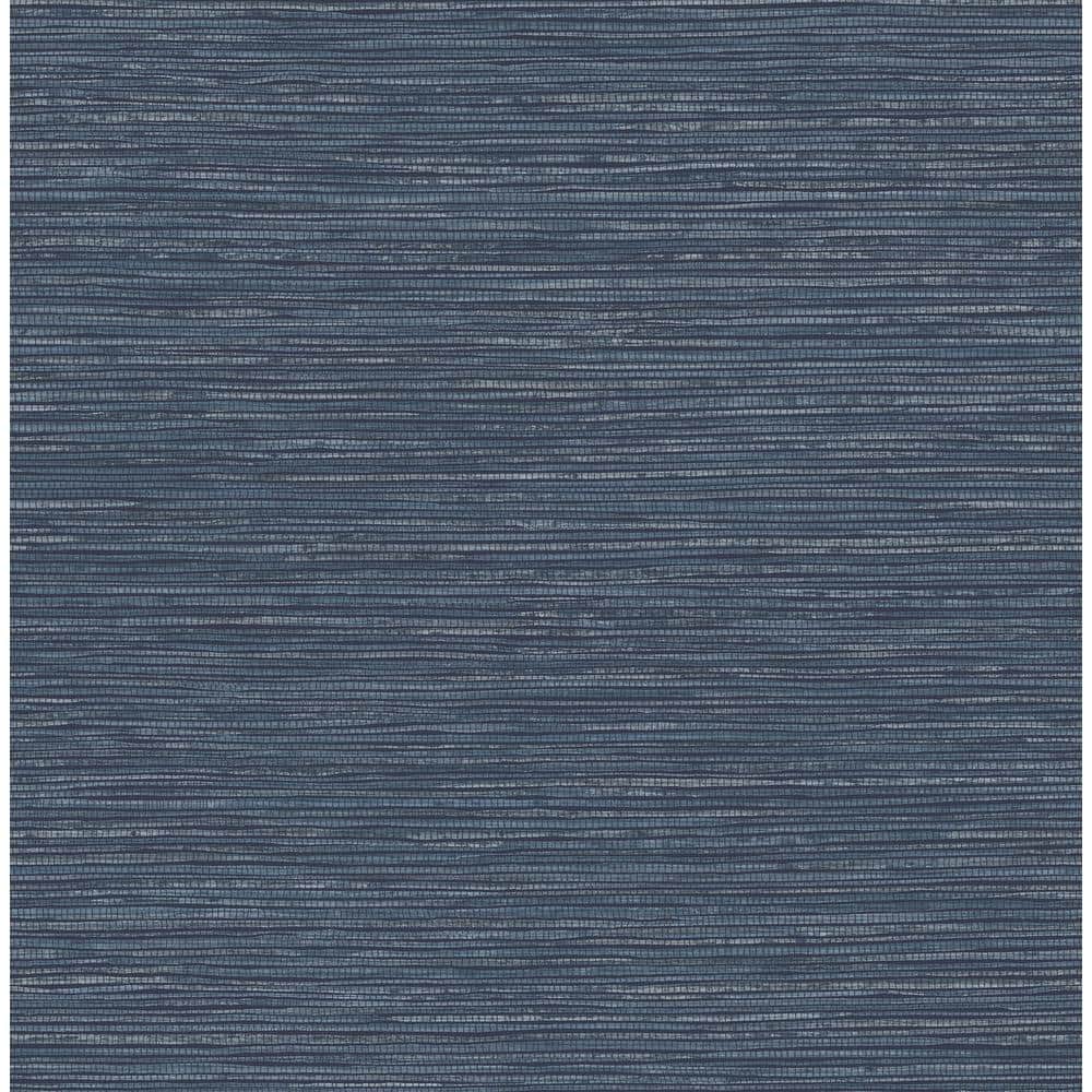 Advantage Alton Blue Faux Grasscloth Textured Non-Pasted Non-Woven ...