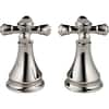 Delta Pair of Cassidy Metal Cross Handles for Roman Tub Faucet in ...