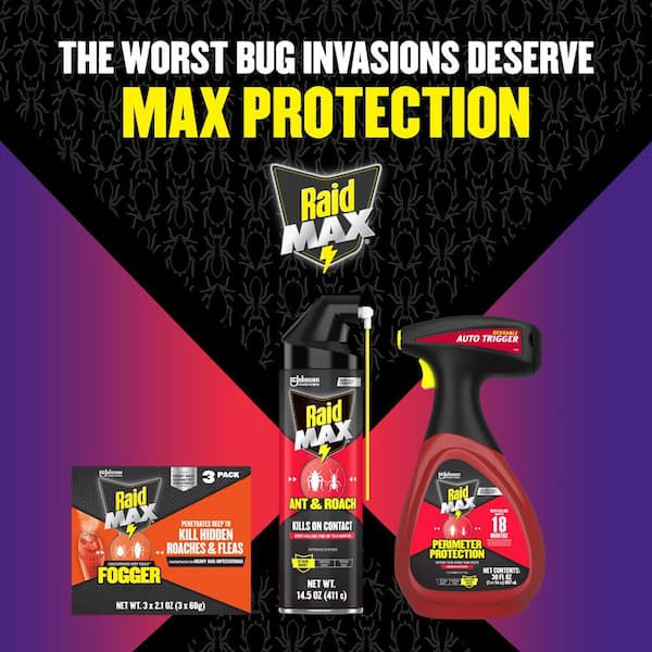 Raid Max 2.1 oz. Max Concentrated Fogger 3 Pk SCJ643409 - The Home Depot