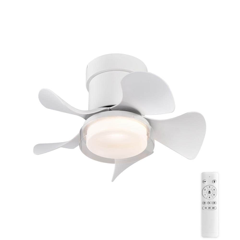 bessten Athena 21 in. Indoor/Outdoor White Ceiling Fan with Dimmable ...