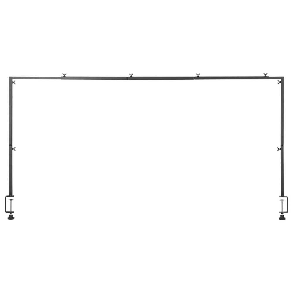 VEVOR Over The Table Rod Stand with Clamps, Black Metal Table Arch ...