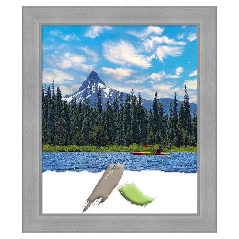 Amanti Art Vista Brushed Nickel Picture Frame Opening Size 20 x 24 in ...