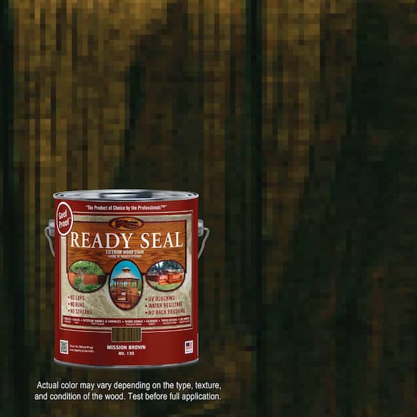 Ready Seal 1 gal. Mahogany Exterior Wood Stain and Sealer 370021 - The ...