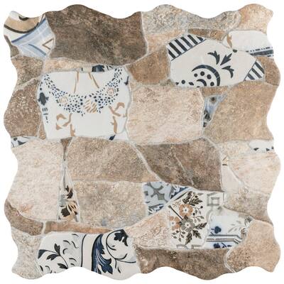 Merola Tile Rambla Arena 14-5/8 in. x 22-3/4 in. Porcelain Floor and ...