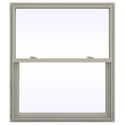 JELD-WEN 41.5 in. x 41.5 in. V-2500 Series Desert Sand Vinyl Single ...