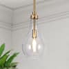Uolfin Modern Kitchen Island Teardrop Pendant Light 1-Light Brass Gold ...