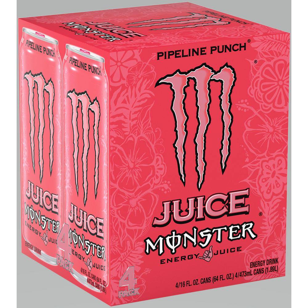 Pipeline Punch Monster Energy Pipeline Punch 16 Fl Oz 4 Pack