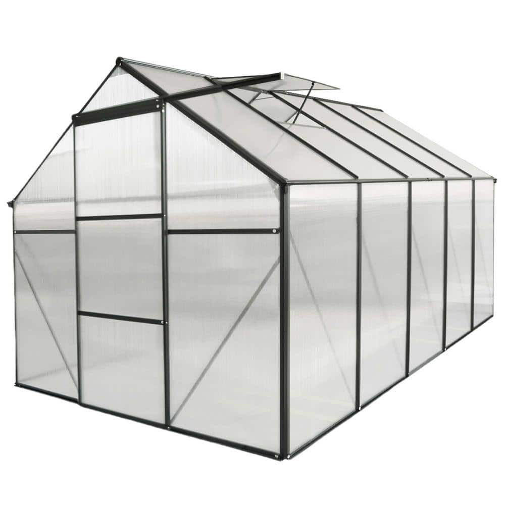 ToolCat 6 ft. W x 10 ft. D Walk-in Polycarbonate Greenhouse for ...