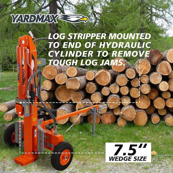 YARDMAX YU4066 40 Ton 306cc Gas 2 Way Full Beam Briggs and Stratton Engine XR1450 Log Splitter YU4066 The Home Depot