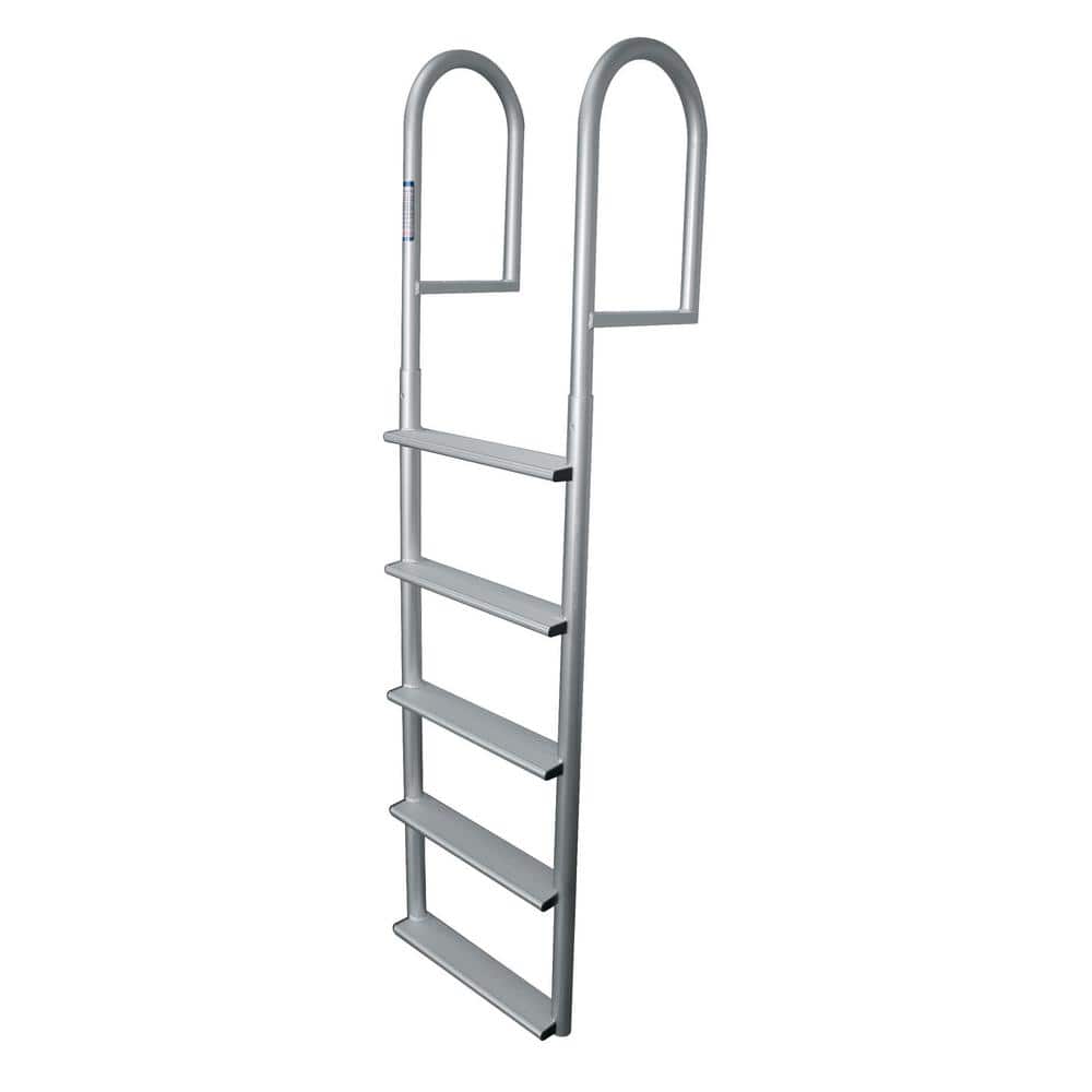Tommy Docks 5-Step Wide-Rung Aluminum Dock Ladder with Slip-Resistant ...
