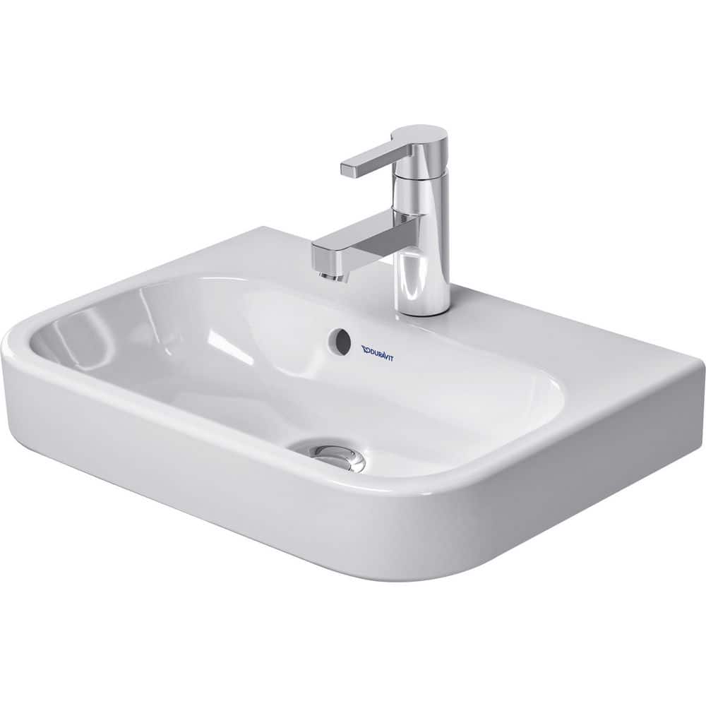 Duravit Happy D.2 19.63 in. Rectangular Bathroom Sink in White ...