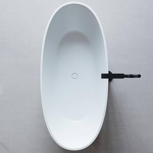 CKB Jamboree 59 in. W. x 30 in. Stone Resin Freestanding Soaking ...