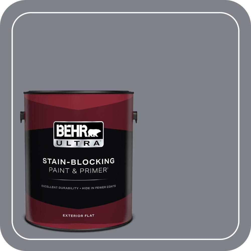BEHR ULTRA 1 gal. #760F-5 Milestone Flat Exterior Paint & Primer 485301 ...