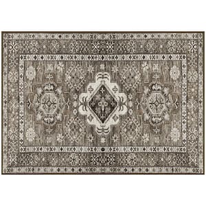 GelPro Nevermove Mia Red 2 ft. x 2.8 ft. Machine-Washable Polyester ...