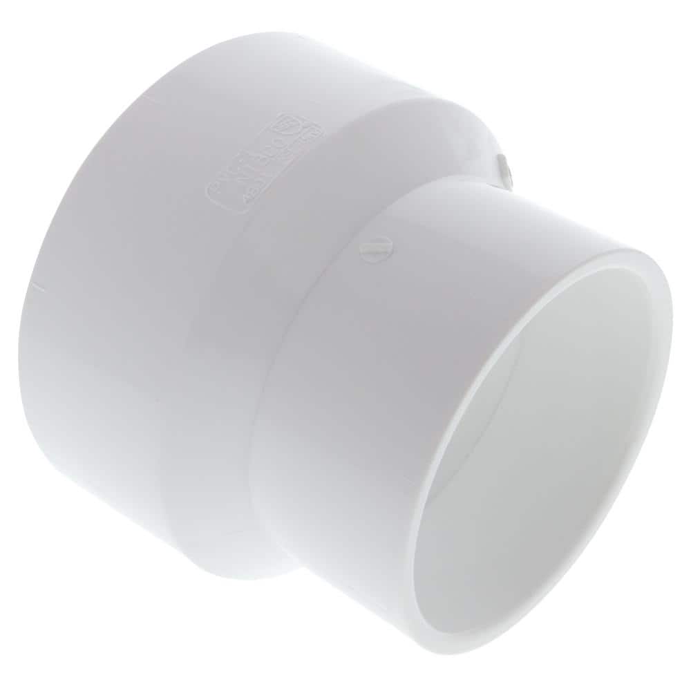 NIBCO 4 in. x 3 in. PVC DWV Hub x Hub Reducing Coupling C4801HD43 - The ...