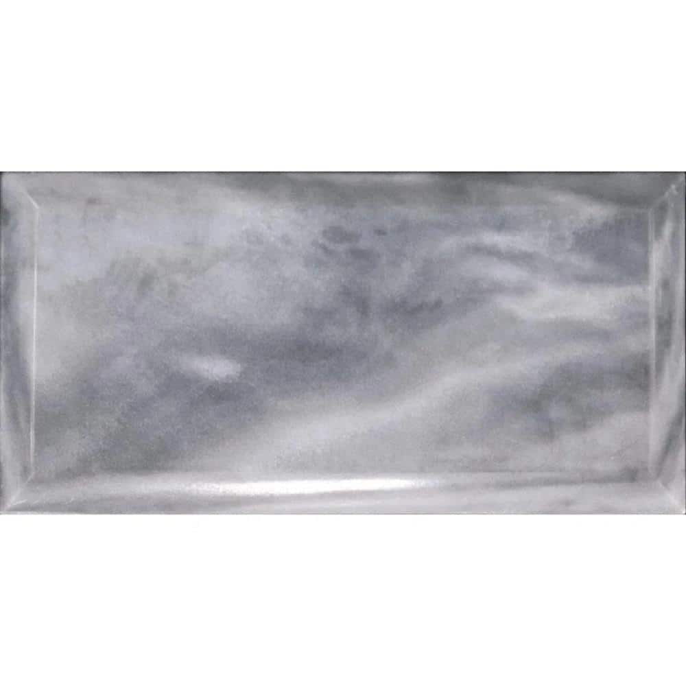 Apollo Tile Grandis 3 in. x 6 in. Gray Marble Polished Wall and Floor ...