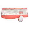 Impecca Wireless Keyboard and Mouse with Ergonomic Palm-Rest in Pink KB ...