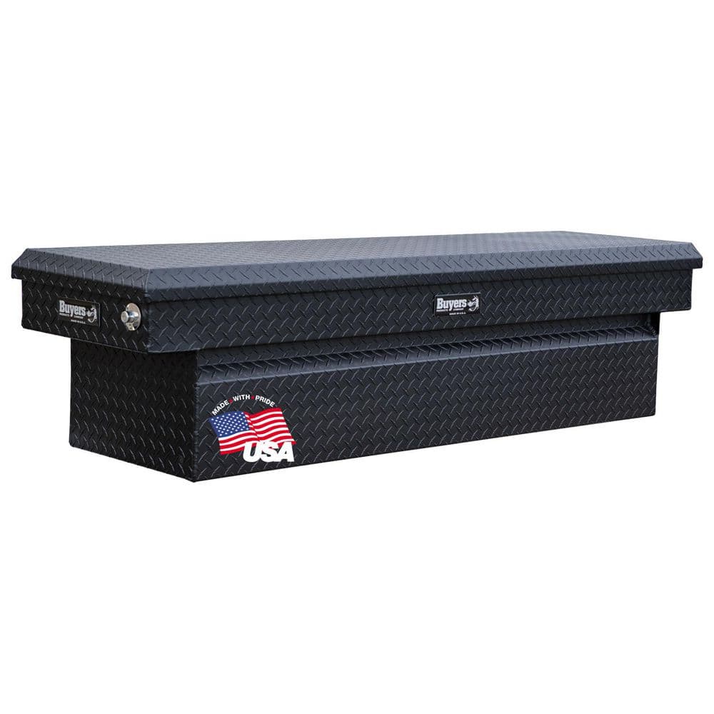 BUYERS PRODUCTS 23 in. x 27 in. x 71 in. Black Diamond Tread Aluminum ...