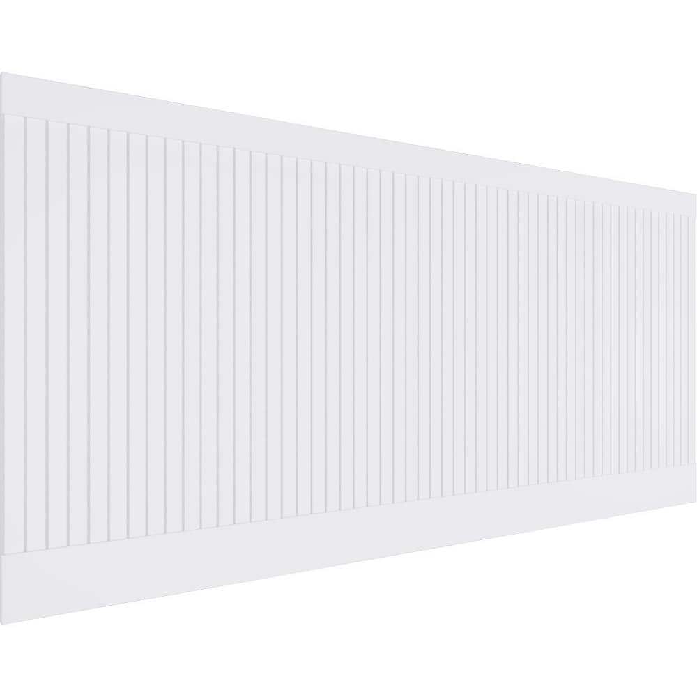 Ekena Millwork 40 in. H x 94-1/2 in. W 28.92 sq. ft. Beadboard PVC ...
