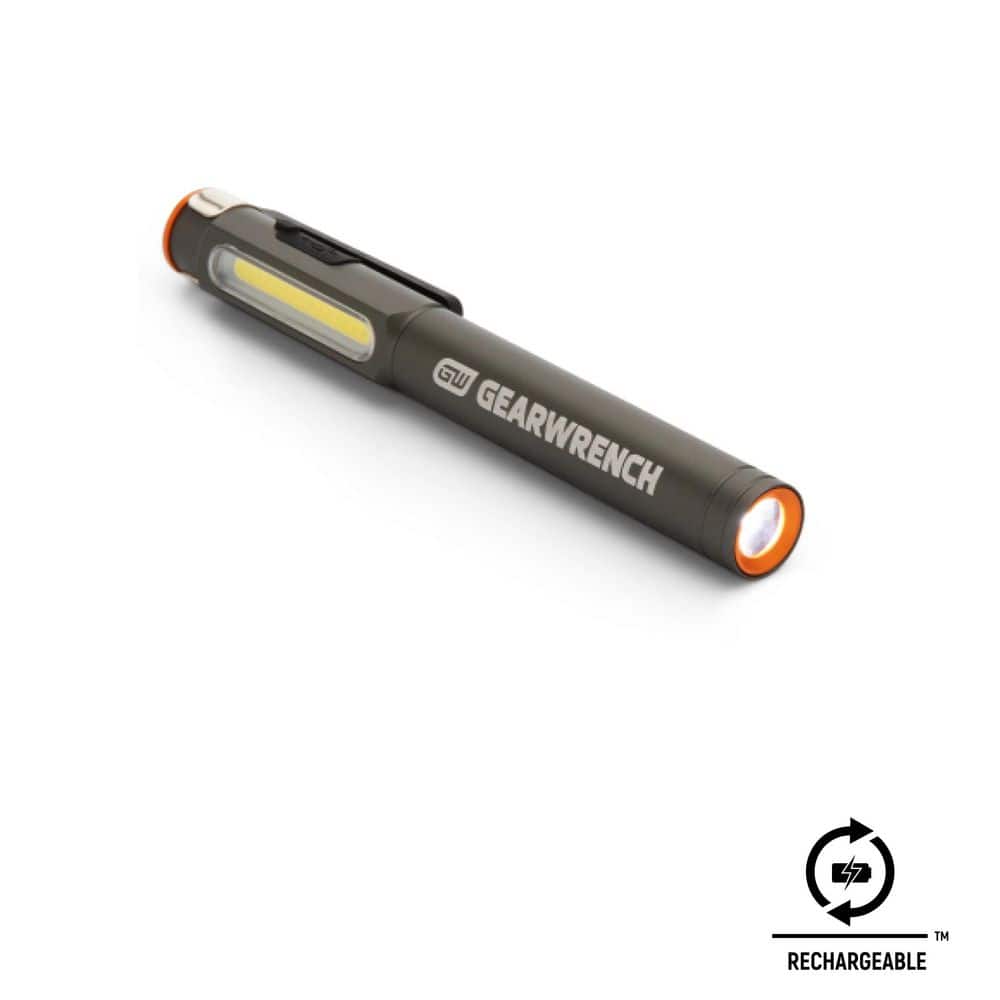 GEARWRENCH 300 Lumen Lithium-Ion USB-C Rechargeable Aluminum Pen Light ...